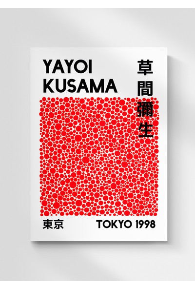 Art House Collective Yayoi Kusama Poster - Red Dots - Tablo Ölçülerinde ve Yüksek Çözünürlükte - Çerçevesiz Poster Art House Collective Yayoi Kusama Poster - Red Dots - Tablo Ölçülerinde ve Yüksek Çözünürlükte - Çerçevesiz Poster