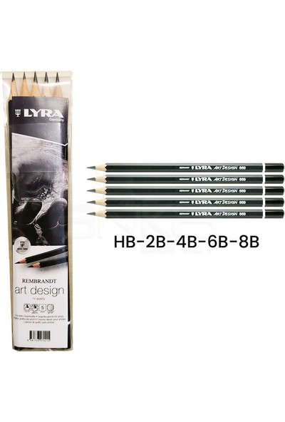 Lyra Art Design Profesyonel Dereceli Kalem 5 Li Set Lyra Art Design Profesyonel Dereceli Kalem 5 Li Set