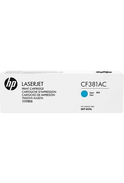 Hp 312A-CF381AC Mavi Orjinal Toner Hp Laserjet Mfp M476DN