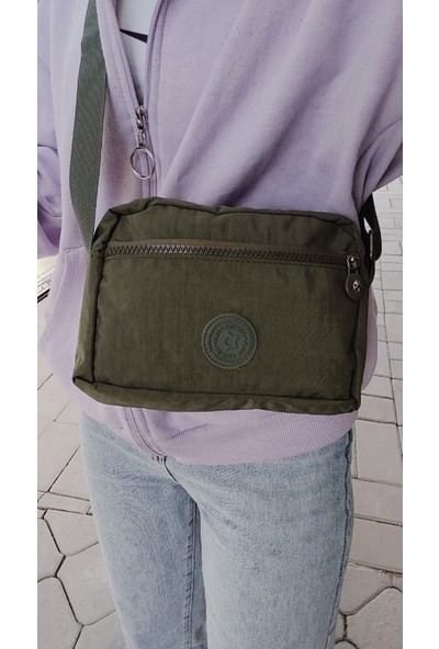 Ersoy Çanta Krinkil Kumaş Haki Su Geçirmez Çanta Ersoy Çanta Krinkil Kumaş Haki Su Geçirmez Çanta