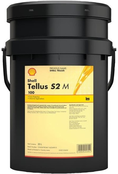 Shell Tellus S2 M 100 Hidrolik Yağı - 20 Litre Shell Tellus S2 M 100 Hidrolik Yağı - 20 Litre