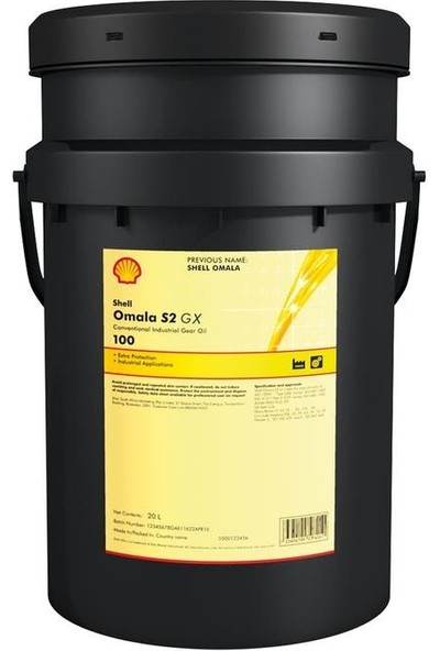 Shell Omala S2 Gx 100 Şanzıman Dişli Yağı - 20 Litre Shell Omala S2 Gx 100 Şanzıman Dişli Yağı - 20 Litre