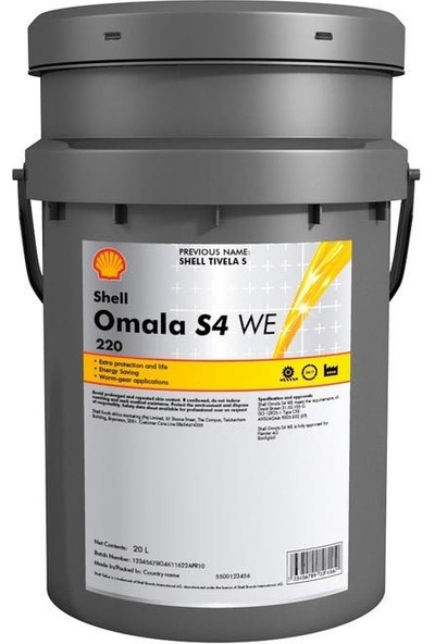 Shell Omala S4 We 220 Şanzıman Dişli Yağı - 20 Litre Shell Omala S4 We 220 Şanzıman Dişli Yağı - 20 Litre