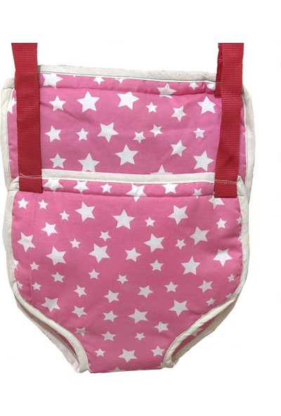 El Yapımı Pembe Yıldızlı Kız Bebek Hoppalası El Yapımı 18 kg Taşıma Kapasiteli