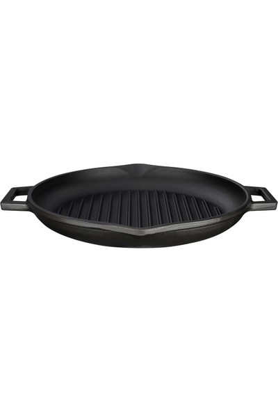 Lava Yuvarlak Grill Tava Çap 26 Metal Kulplu Lava Yuvarlak Grill Tava Çap 26 Metal Kulplu