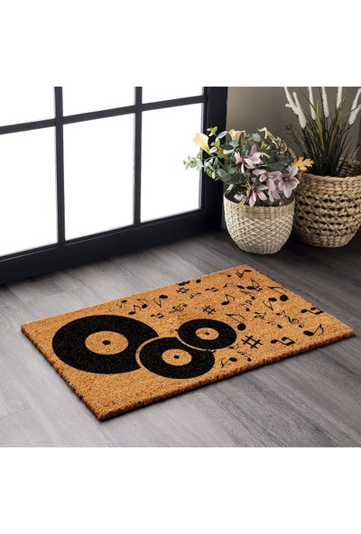 Decovetro Paspas Müzik Desenli Kapı Önü Paspası