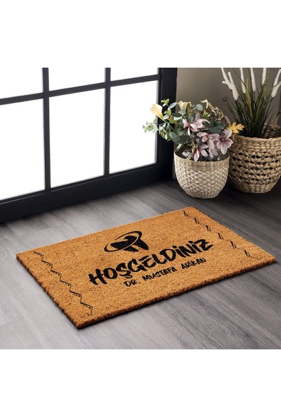 Decovetro Kişiye Özel Paspas Diş Hekimi Decovetro Kişiye Özel Paspas Diş Hekimi