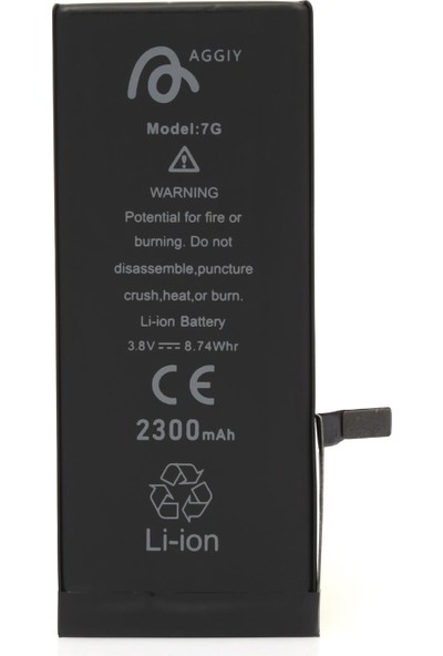 Aggiy Apple iPhone 7 G Güçlendirilmiş Batarya 2300 Mah Aggiy Apple iPhone 7 G Güçlendirilmiş Batarya 2300 Mah