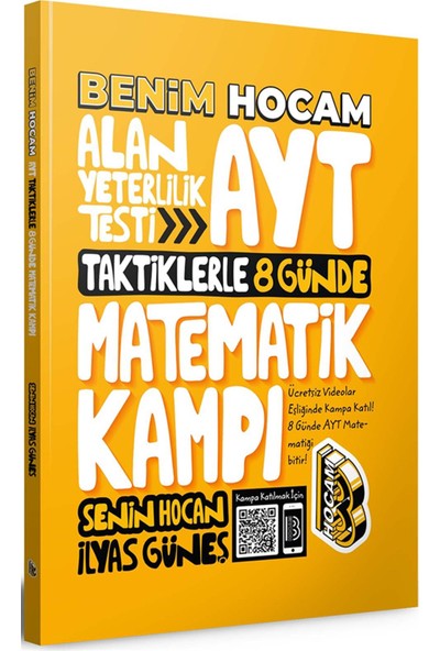 Benim Hocam Yayınları AYT 2022 Taktiklerle 8 Günde Matematik Kampı Benim Hocam Yayınları AYT 2022 Taktiklerle 8 Günde Matematik Kampı