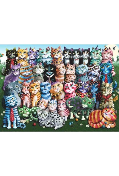Anatolian 1030 Anatolian Aile Toplantısı - Cat Family Reunion 1000 Parça Puzzle Anatolian 1030 Anatolian Aile Toplantısı - Cat Family Reunion 1000 Parça Puzzle