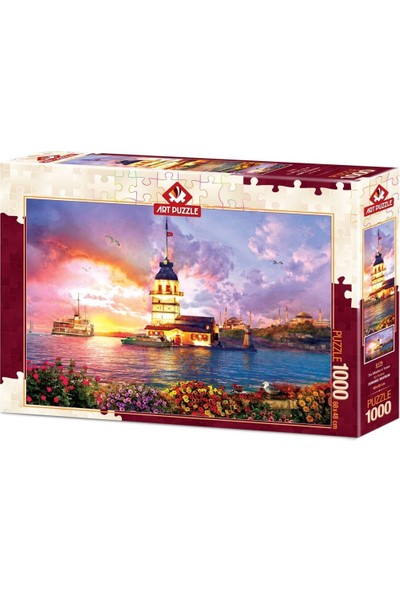 Elasya Hediyelik 5179 Art Puzzle Kız Kulesi 1000 Parça Puzzle
