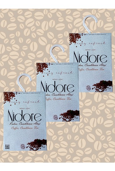 Nidore Dolap, Banyo ve Çekmece Kokusu Kahve Esintisi 3’lü Nidore Dolap, Banyo ve Çekmece Kokusu Kahve Esintisi 3’lü