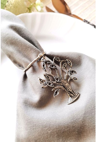 E-Sanat Evi 6 Adet Wish Tree Dekoratif Peçete Yüzüğü E-Sanat Evi 6 Adet Wish Tree Dekoratif Peçete Yüzüğü