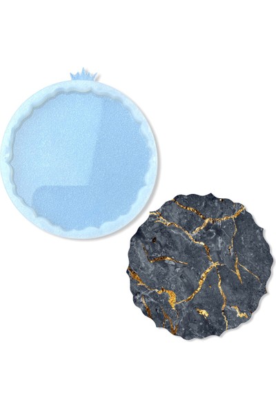 Epoksi Kalıpları Epoksi Reçine Bardak Altlığı Silikon Kalıbı , Soya Mum Kalıbı , Kokulutaş Kalıbı , Beton Kalıbı