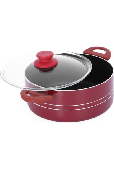 Bordo Derin Tencere 22 cm