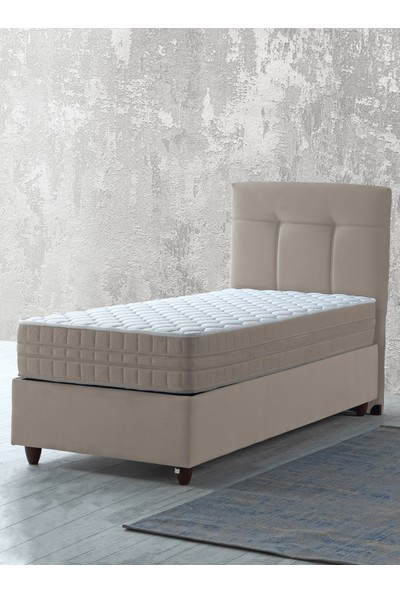 Ipek Mobilya Manolya 3 Lü Set ( Baza + Başlık + Yatak ) Tek Kişilik ( Bej ) Ipek Mobilya Manolya 3 Lü Set ( Baza + Başlık + Yatak ) Tek Kişilik ( Bej )