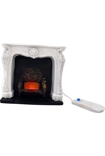 Tashow 1/12 Minyatür Şömine Parlayan Közler Mobilya Sahneleri Dekorasyon (Yurt Dışından)