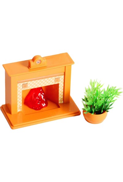 Tashow 1:12 Dollhouse Şömine, Saksı Bitki, Oturma Odası Saati Oyna Pretend (Yurt Dışından) Tashow 1:12 Dollhouse Şömine, Saksı Bitki, Oturma Odası Saati Oyna Pretend (Yurt Dışından)