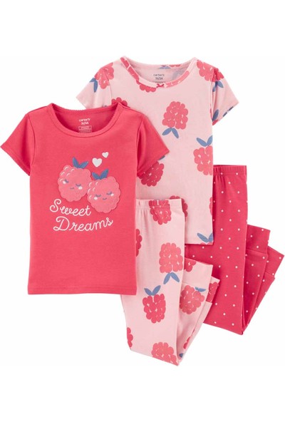 Carter's Kız Bebek Pijama Seti 4'lü Paket