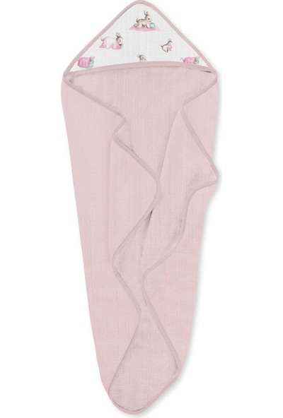 Deux Lapins Bebek Müslin Kurulanma Örtüsü 80X80 cm Bébé Lapin Rose Deux Lapins Bebek Müslin Kurulanma Örtüsü 80X80 cm Bébé Lapin Rose