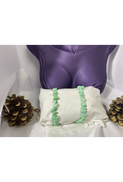 Yeşil Akik Bileklik Doğal Taş Bileklik Kombin