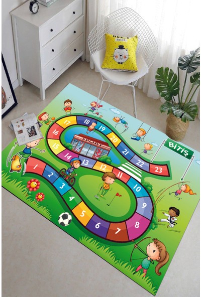 Evdemio Dekoratif Kaymaz Dokuma Taban Çocuk Halısı HT-761