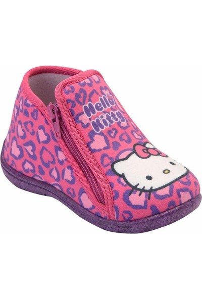 Hello Kitty Kız Çocuk Fuşya Panduf Ev Ayakkabısı