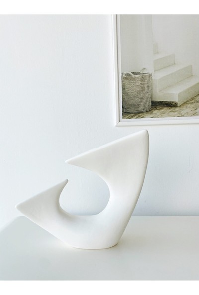 İsem Wave Seramik Obje (Beyaz) İsem Wave Seramik Obje (Beyaz)