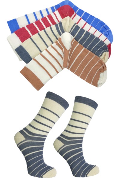 Black Arden Socks 4 Çift Desenli Kadın 36-40 Numara Soket Çorap BT-0500