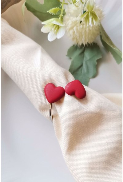 E-Sanat Evi 6 Adet Kalpli Gümüş Metal Halkalı Peçete Yüzüğü