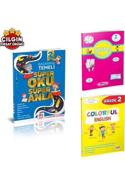 2. Sınıf Model Yayınları Süper Oku Anla + Çoklu Zeka Yayınları Okuma Anlama + Colorful English 2. Sınıf Model Yayınları Süper Oku Anla + Çoklu Zeka Yayınları Okuma Anlama + Colorful English