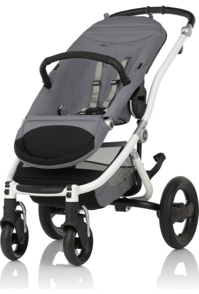 Britax Römer Affinity 2 Bebek Arabası Gri Kumaş Beyaz kasa + Kırmızı Renk Paketi Hediye Britax Römer Affinity 2 Bebek Arabası Gri Kumaş Beyaz kasa + Kırmızı Renk Paketi Hediye