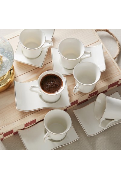 Karaca Laura 6 Kişilik Kahve Fincan Takımı 90 ml