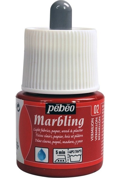 Pebeo Marbling Ebru Boyası 45ML 02 Vermillion Pebeo Marbling Ebru Boyası 45ML 02 Vermillion