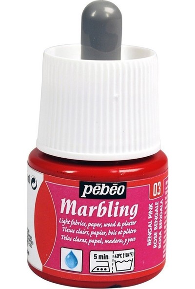 Pebeo Marbling Ebru Boyası 45ML 03 Bengal Pink Pebeo Marbling Ebru Boyası 45ML 03 Bengal Pink