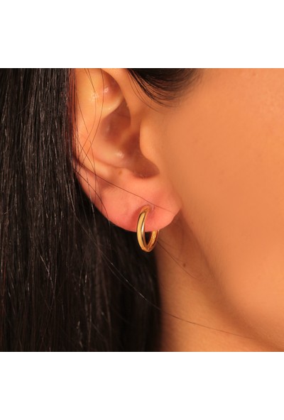 Adil Idil Kuyumculuk 14 Ayar Bombeli Halka Küpe Adil Idil Kuyumculuk 14 Ayar Bombeli Halka Küpe