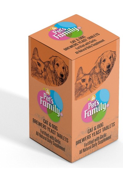Kedi Tüy Geliştirici Tablet Brewers Pet's Family 75 Adet Kedi Tüy Geliştirici Tablet Brewers Pet's Family 75 Adet