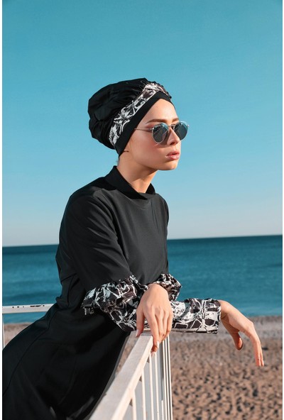 Moodbasic Zebra Desenli Mayo Siyah