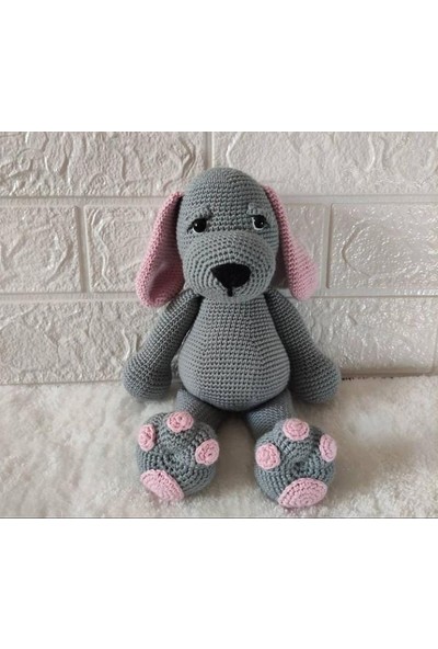 Sevimli Köpek Amigurumi Organik Örgü Oyuncak