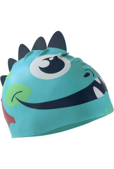 Nabaiji Çocuk Yetişkin Yüzücü Bonesi - Deniz Havuz Çocuk Yetişkin Yüzme Bonesi - Ejderha Desenli