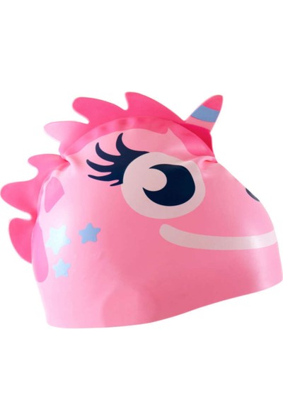 Çocuk Yetişkin Yüzücü Bonesi - Deniz Havuz Çocuk Yetişkin Yüzme Bonesi - Unicorn Temalı