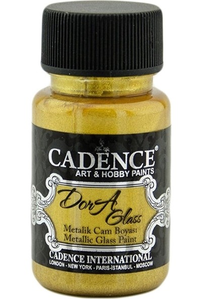 Cadence Dora Glass Metalik Cam ve Porselen Boyası 50ML 3136 Rich Gold Cadence Dora Glass Metalik Cam ve Porselen Boyası 50ML 3136 Rich Gold