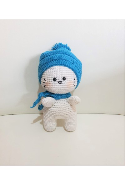 Minik Kedicik Amigurumi Organik Örgü Oyuncak