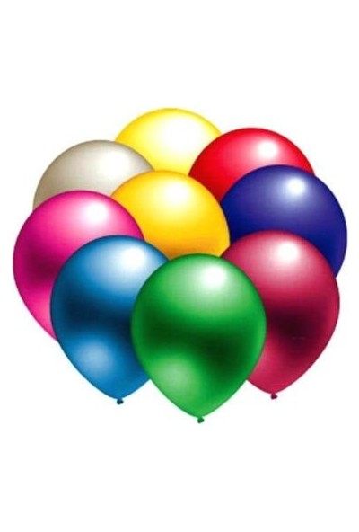 Metalik Renkli Balonlar - 100 Adet Metalik Renkli Balonlar - 100 Adet