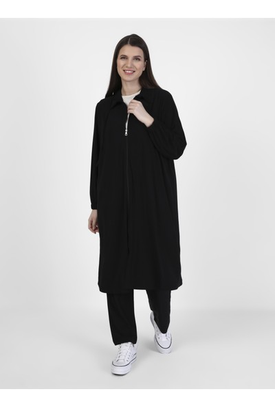 Büyük Beden Kap&pantolon Ikili Takım - Siyah - Alia