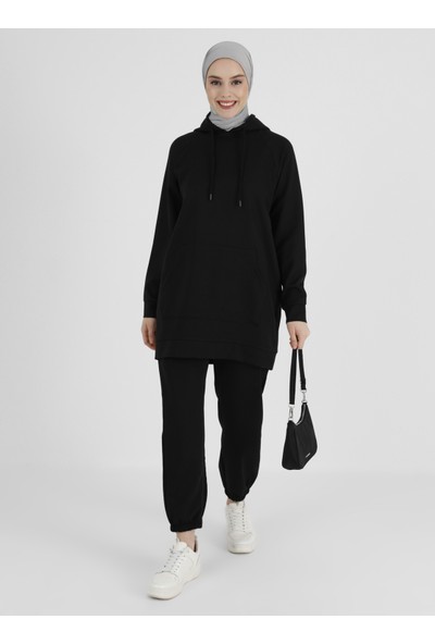 Benin Double Kumaş Jogger Pantolon - Siyah - Benin