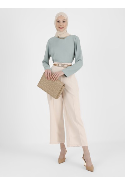 Refka Basic Takım Pantolonu - Bej - Refka Woman