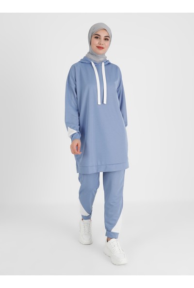 Tavin Tunik&pantolon Ikili Takım - Mavi - Tavin Tavin Tunik&pantolon Ikili Takım - Mavi - Tavin
