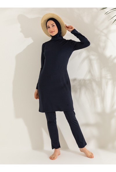 Mayo Bella Lacivert Lycra Tam Kapalı Mayo - Lacivert- Mayo Bella Mayo Bella Lacivert Lycra Tam Kapalı Mayo - Lacivert- Mayo Bella