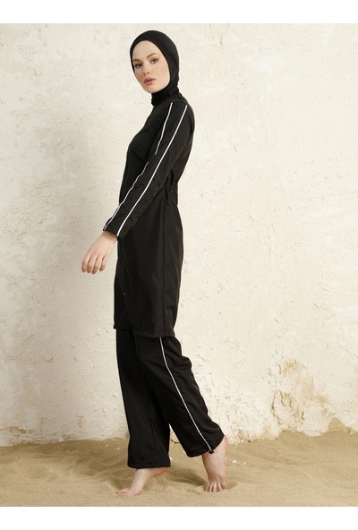 Mayo Bella Arabiyeli Tam Kapalı Mayo - Siyah - Mayo Bella
